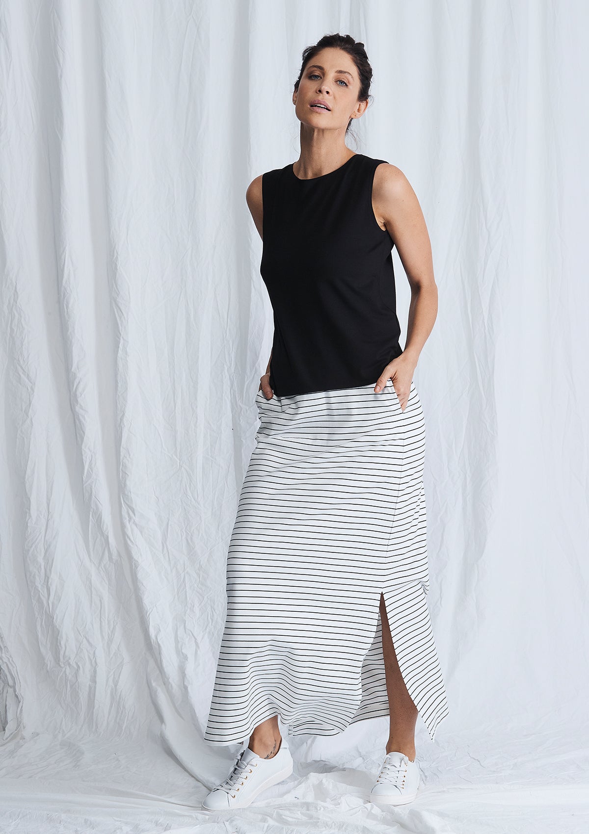 Mela Purdie Compact Knit Maxi Track Skirt – Khlassik