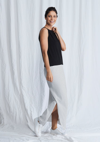 Mela Purdie Compact Knit Maxi Track Skirt – Khlassik