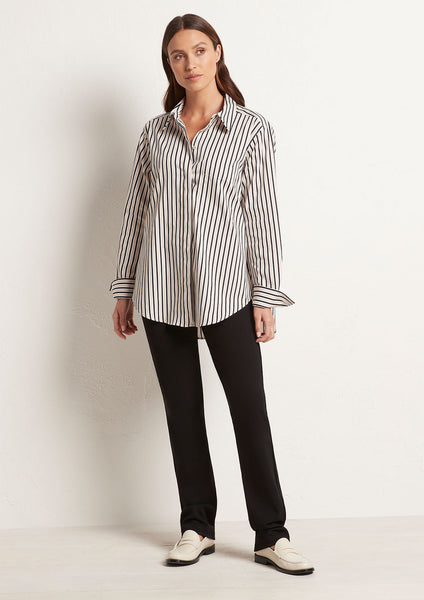 Mela Purdie Tri Stripe Popilene Chisel Pocket Shirt – Khlassik